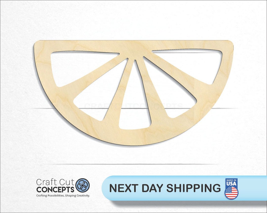 Lemon Lime Slice - Laser Cut Unfinished Wood Cutout Craft Shapes - Etsy