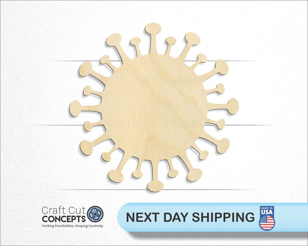 Virus Germs Laser Cut Unfinished Wood Cutout Craft Shapes - Etsy