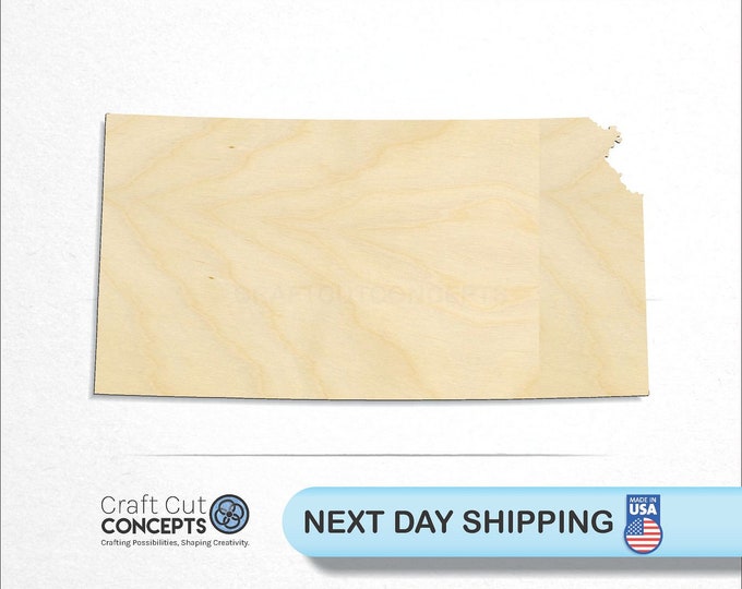 2 34 Kansas , KS State Wooden Cutout Shape, Silhouette, Gift Tags ...