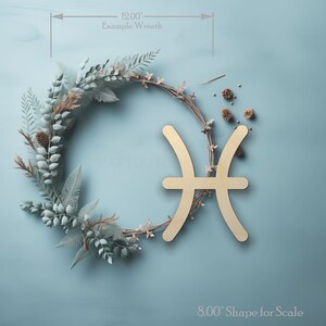 Pisces Zodiac Sign - Laser Cut Unfinished Wood Cutout Craft Shapes - Etsy