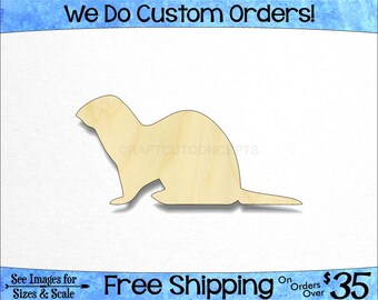 Wood Ferret Cutout | Etsy