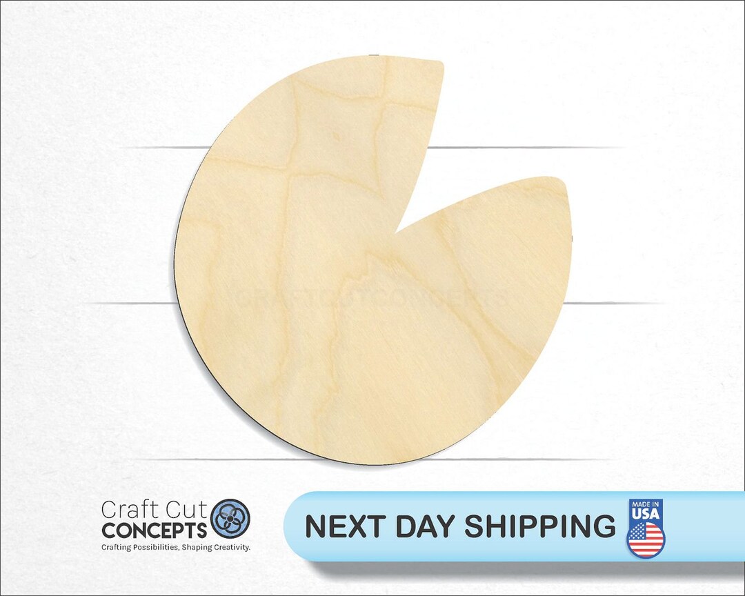 Split Lily Pad - Laser Cut Unfinished Wood Cutout Craft Shapes - Etsy