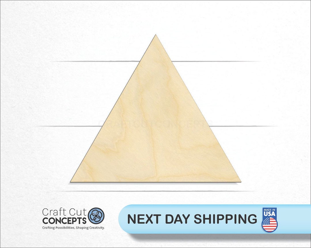 Equilateral Triangle - Laser Cut Unfinished Wood Cutout Craft Shapes - Etsy