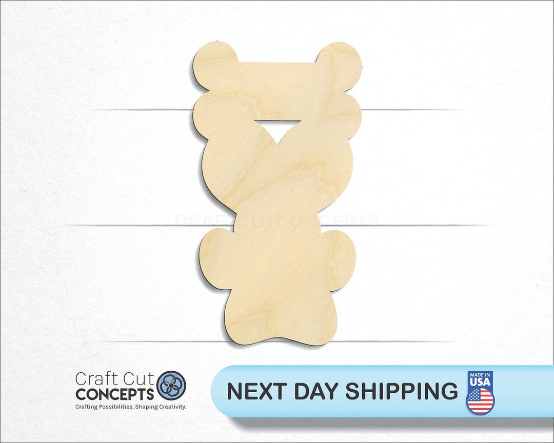 Dog Bone Heart Paw Heart - Laser Cut Unfinished Wood Cutout Craft ...