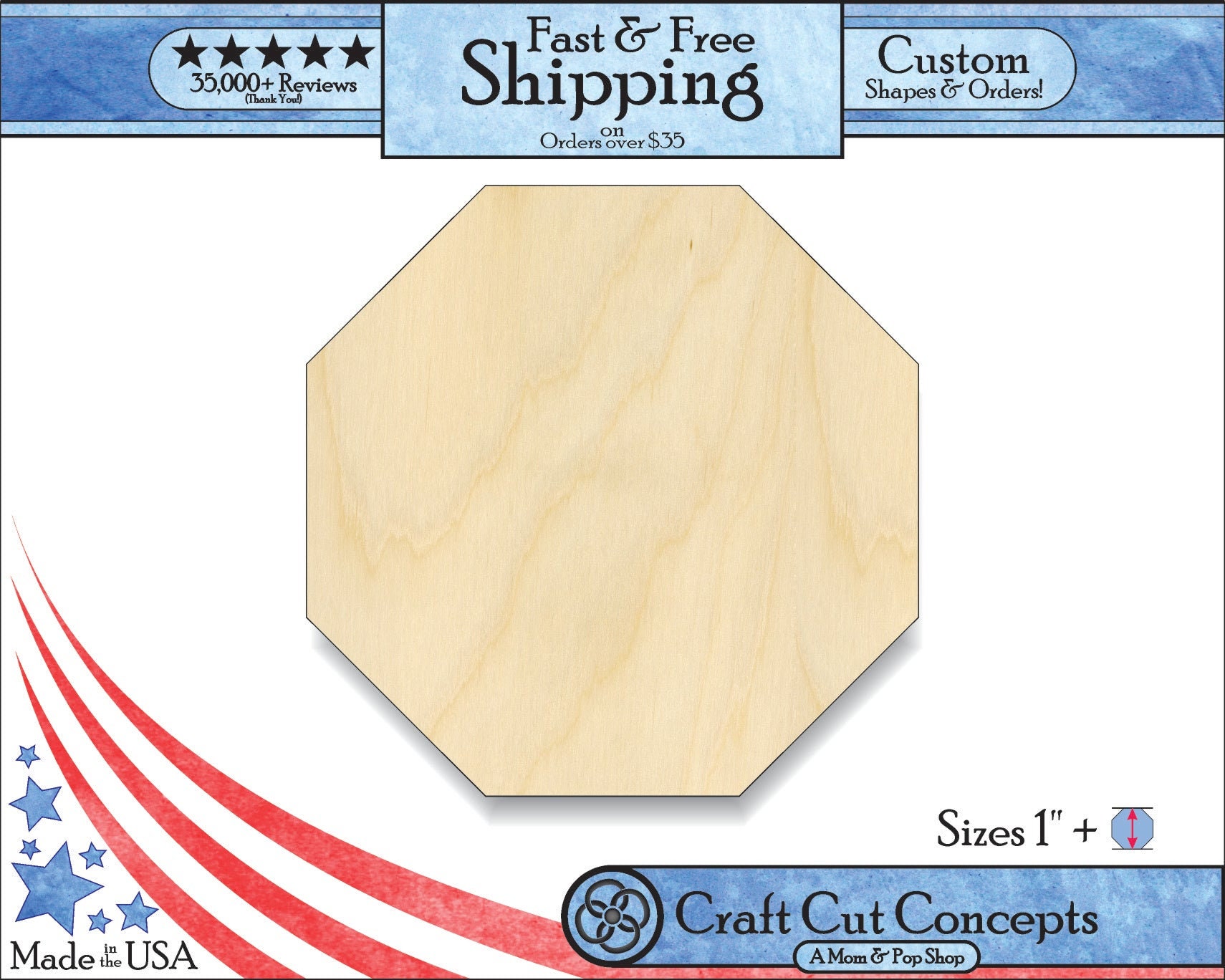 Octagon Shape Template