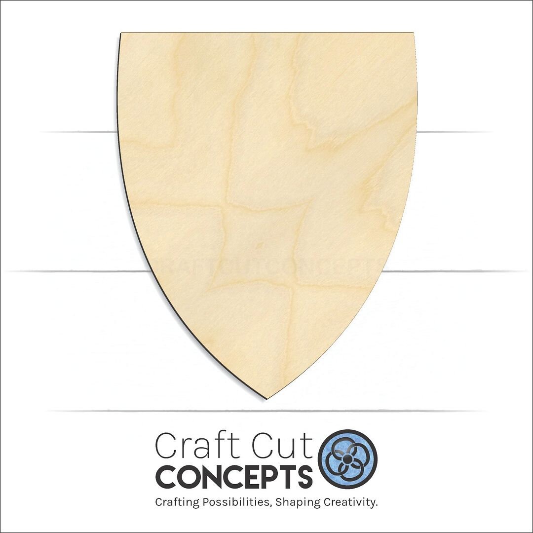 Shield Flat Top - Laser Cut Unfinished Wood Cutout Craft Shapes - Etsy