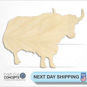 Yak - Laser Cut Unfinished Wood Cutout Craft Shapes - Etsy