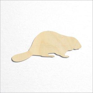 Beaver Shape - Laser Cut Unfinished Wood Cutout Craft Shapes - Etsy