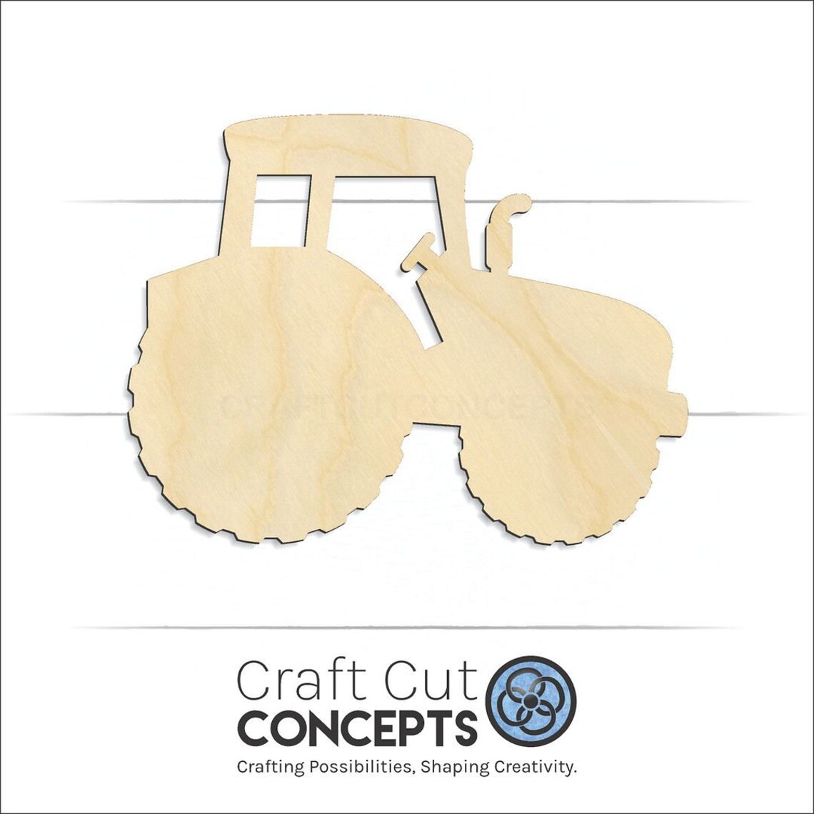 Farming Tractor - Laser Cut Unfinished Wood Cutout Craft Shapes - Etsy