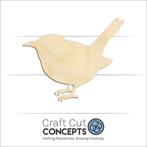 Wren Bird Cute - Laser Cut Unfinished Wood Cutout Craft Shapes - Etsy