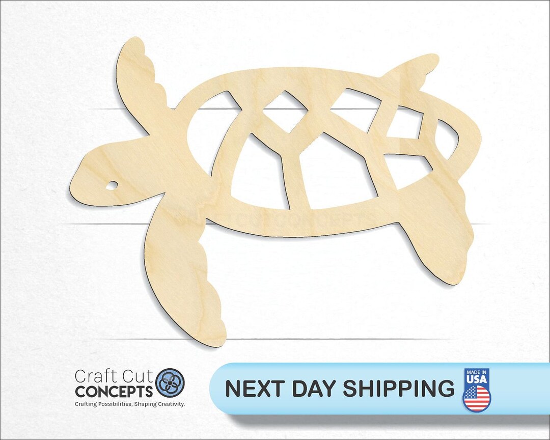 Turtle Shell - Laser Cut Unfinished Wood Cutout Craft Shapes - Etsy