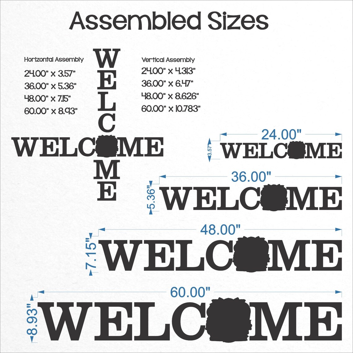 Interchangeable Welcome Sign Craft Kit Large & Small | Etsy