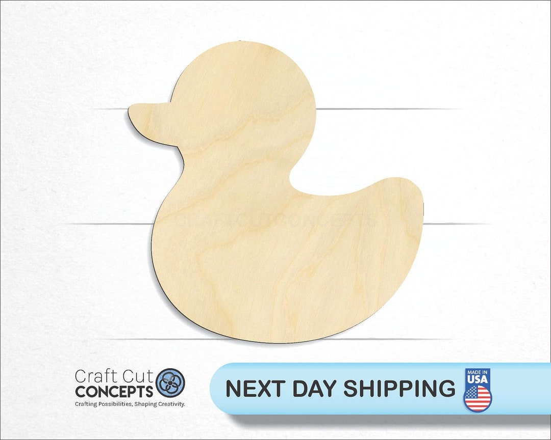 Rubber Duck - Laser Cut Unfinished Wood Cutout Craft Shapes - Etsy