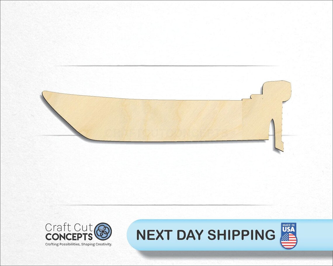 Fishing Boat - Laser Cut Unfinished Wood Cutout Craft Shapes - Etsy