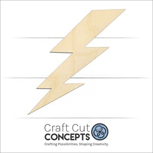 Zeus Lightening Bolt - Laser Cut Unfinished Wood Cutout Craft Shapes - Etsy