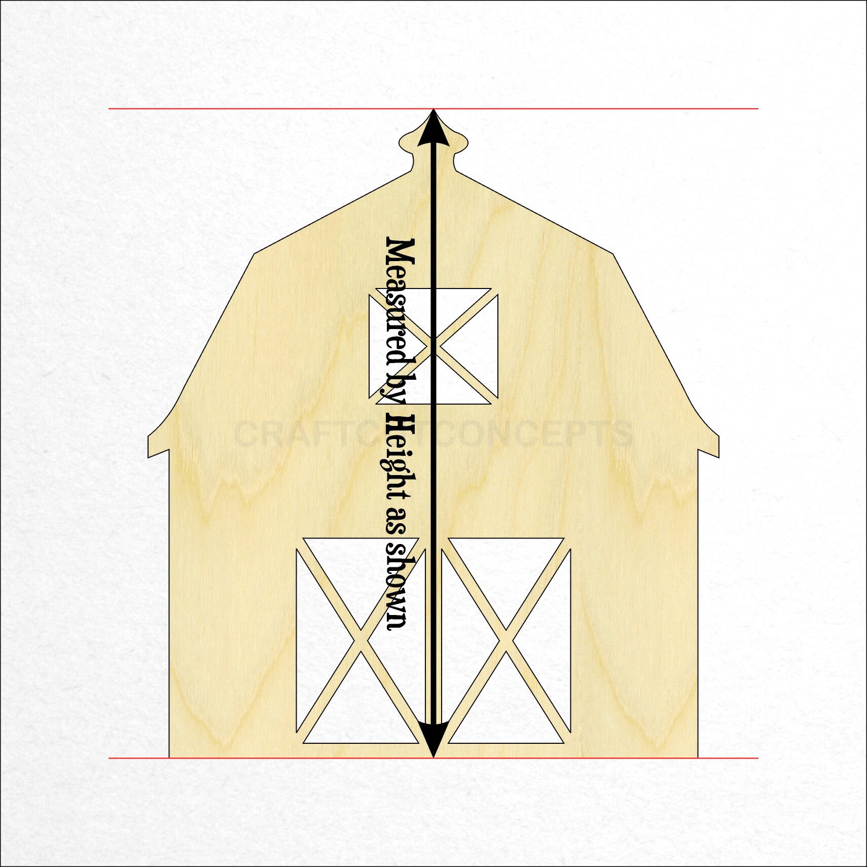 Kids' Crafts Ready to Decorate Multiple Sizes Barn with Doors Shape ...