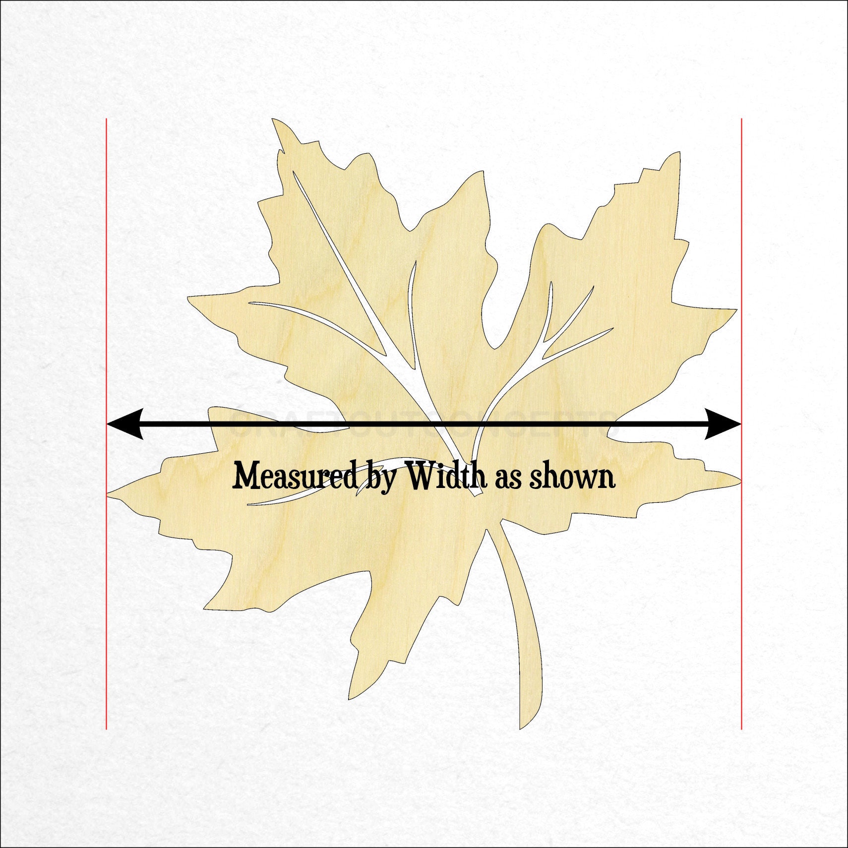 Maple Leaf Large & Small Pick Size Laser Cut Wood Cutout - Etsy