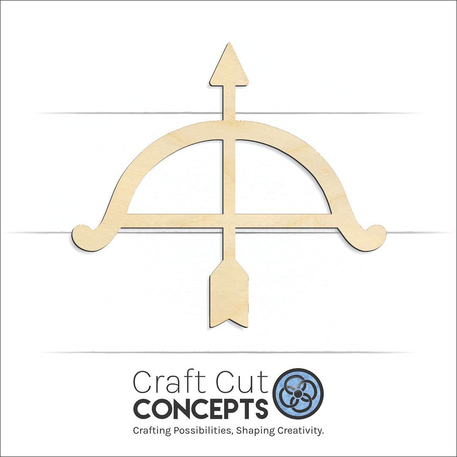 Bow and Arrow - Laser Cut Unfinished Wood Cutout Craft Shapes - Etsy