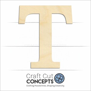 Tau Greek Sorority Letter - Laser Cut Unfinished Wood Shapes and ...