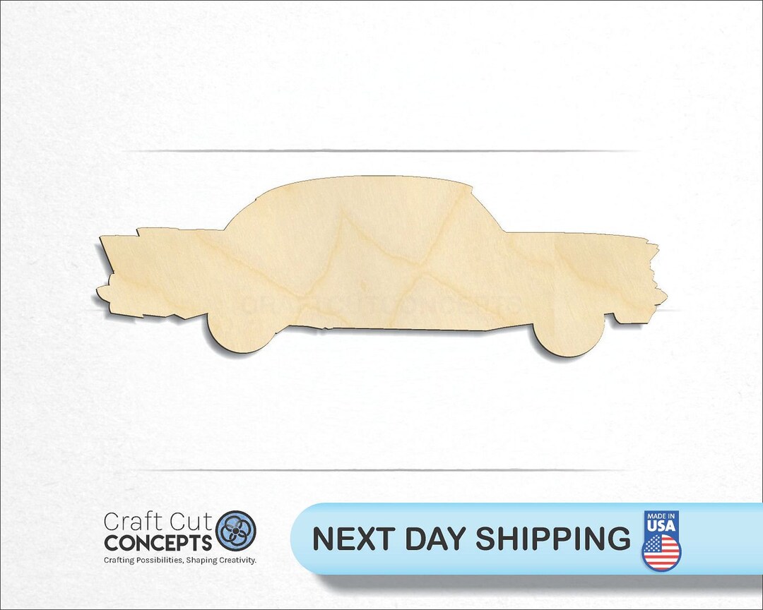 Vintage Sedan Car - Laser Cut Unfinished Wood Cutout Craft Shapes - Etsy