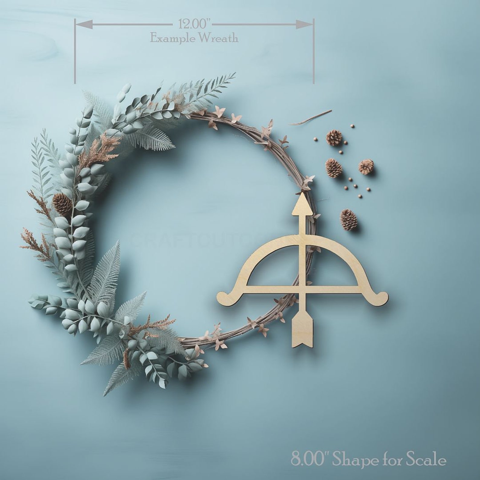 Bow and Arrow - Laser Cut Unfinished Wood Cutout Craft Shapes - Etsy