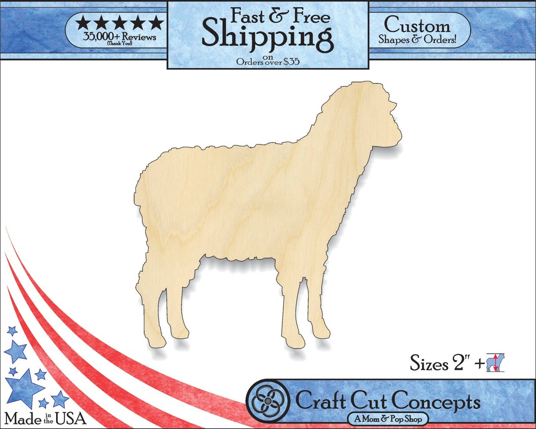 Farm Sheep Shape Farm Animals Large & Small Pick Size - Etsy