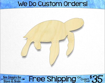 Turtle Tortoise Laser Cut Out Unfinished Wood Shape Craft - Etsy