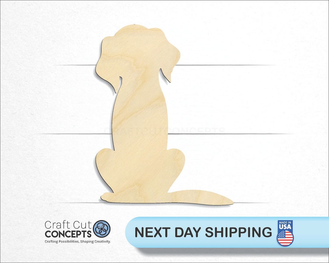 Puppy Dog - Laser Cut Unfinished Wood Cutout Craft Shapes - Etsy