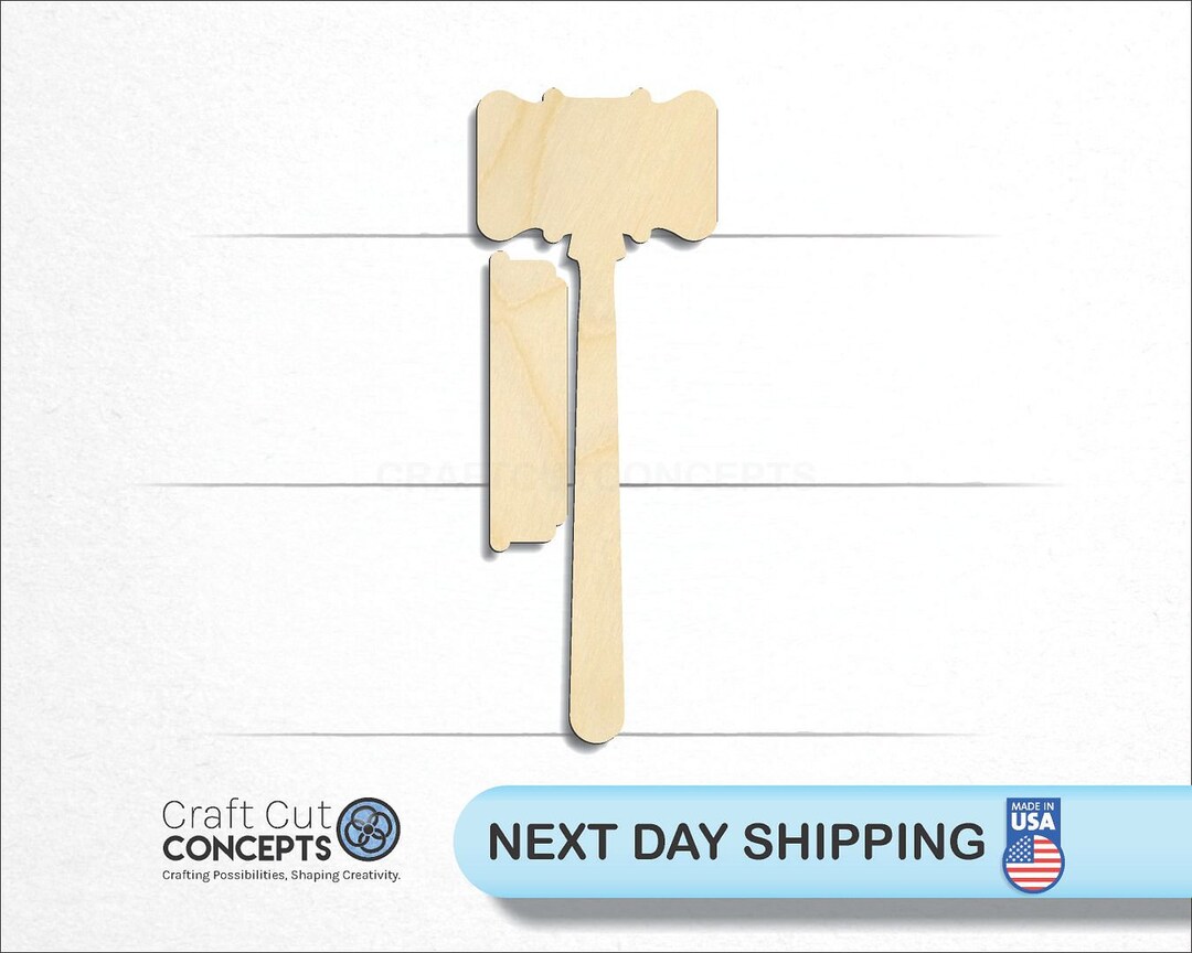 Gavel - Laser Cut Unfinished Wood Cutout Craft Shapes - Etsy