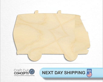 Van Front 300191 Vehicle Cutout, Unfinished, Wood Cutout, Wood Craft ...