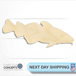 Cod Fish - Laser Cut Unfinished Wood Cutout Craft Shapes - Etsy