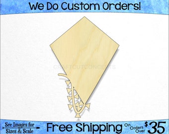 2 34 Kite Wooden Cutout Shape Silhouette Gift - Etsy