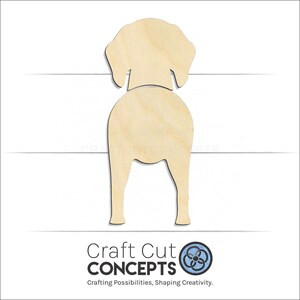 German Shorthaired Pointer Dog Front Back Silhouette - Laser Cut ...