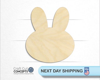 Bunny Rabbit Laser Cut Out Unfinished Wood Shape Craft Supply BNY7 - Etsy