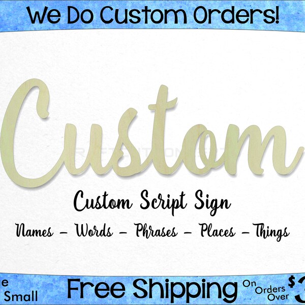 Laser Cut Words - Etsy