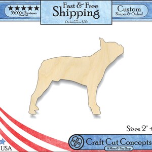 Boston Terrier Small Dog Cutout Large & Small Pick Size - Etsy