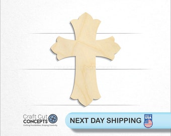 Cross Laser Cut Out Unfinished Wood Shape Craft Supply REL28 - Etsy
