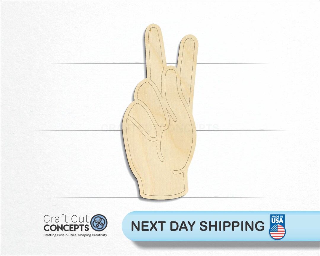 Letter K Sign Language ASL Cutout Unfinished Wood Blanks Teacher Deaf ...