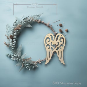 Filigree Angel Wings - Laser Cut Unfinished Wood Cutout Craft Shapes - Etsy