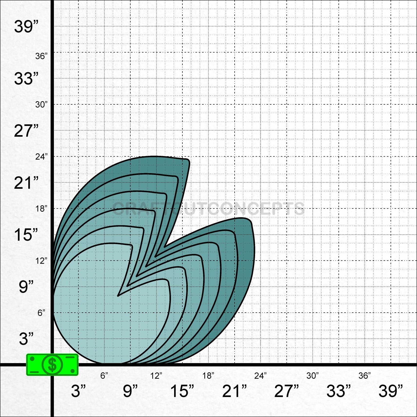 Lily Pad Shape Large & Small Pick Size Unfinished Wood - Etsy UK