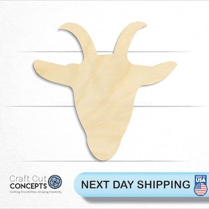 Goat Head - Laser Cut Unfinished Wood Cutout Craft Shapes - Etsy