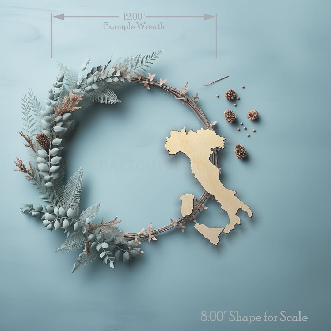 Italy - Laser Cut Unfinished Wood Cutout Craft Shapes - Etsy