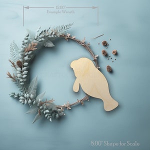 Cute Manatee Seal - Laser Cut Unfinished Wood Cutout Craft Shapes - Etsy