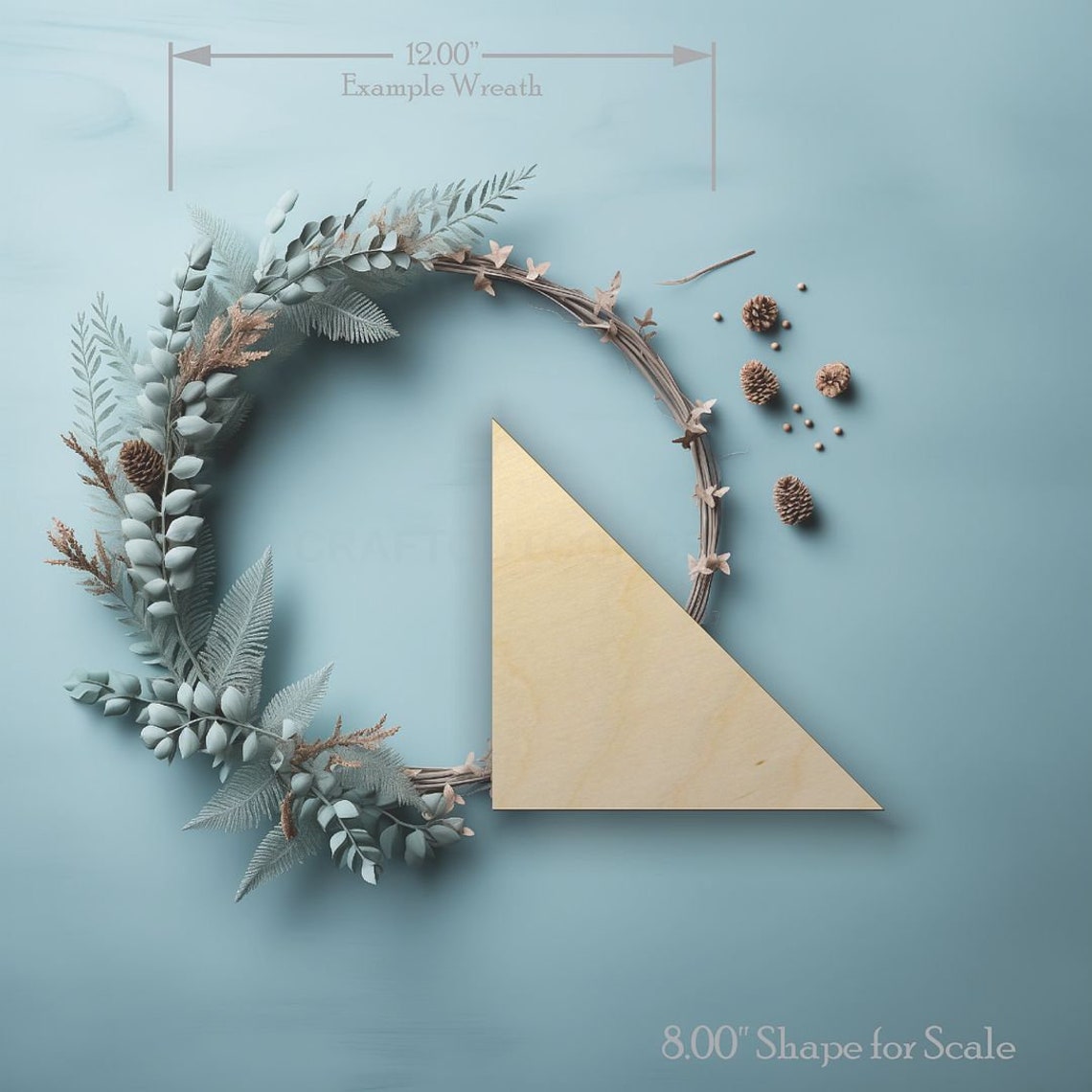 Right Triangle - Laser Cut Unfinished Wood Cutout Craft Shapes - Etsy