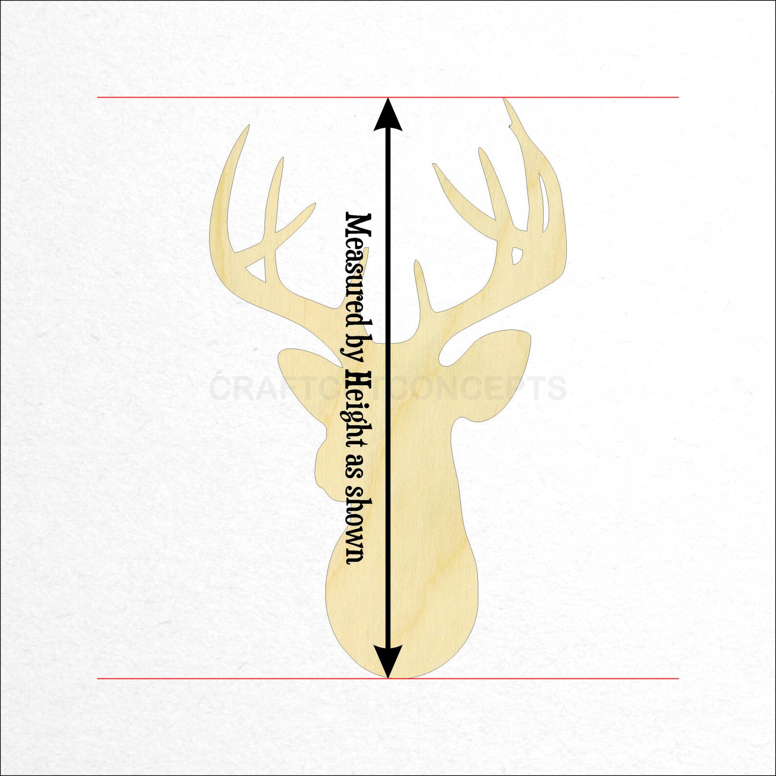 Deer Head Shape Woodland Wildlife Large & Small Pick - Etsy