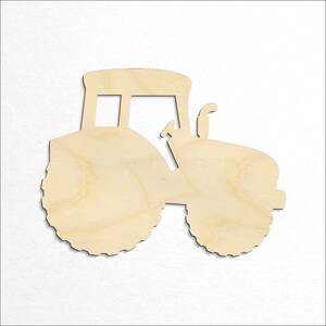 Farming Tractor - Laser Cut Unfinished Wood Cutout Craft Shapes - Etsy