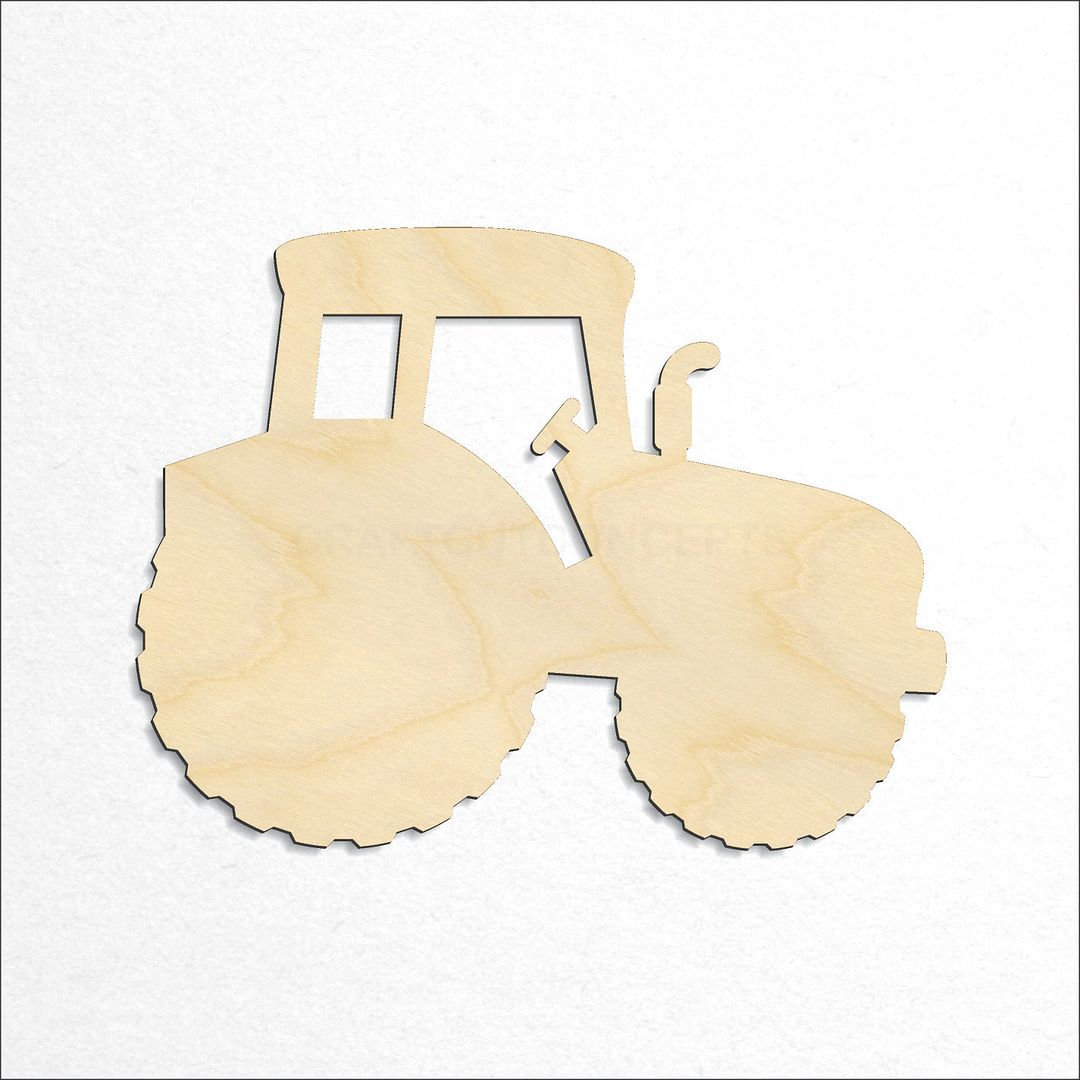 Farming Tractor - Laser Cut Unfinished Wood Cutout Craft Shapes - Etsy