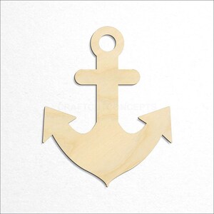 Anchor - Laser Cut Unfinished Wood Cutout Craft Shapes - Etsy