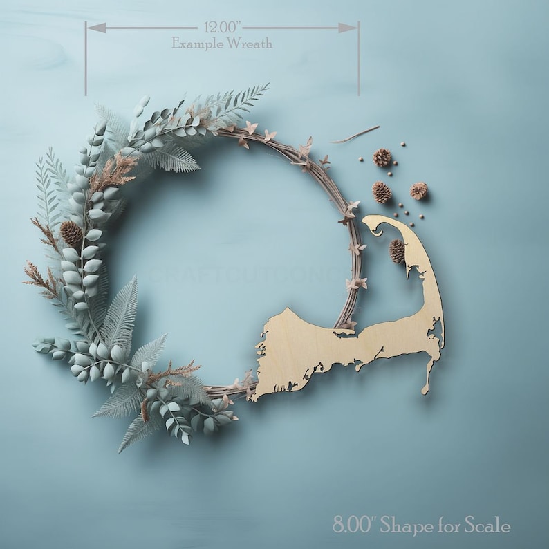 Cape Cod Massachusetts - Laser Cut Unfinished Wood Cutout Craft Shapes ...