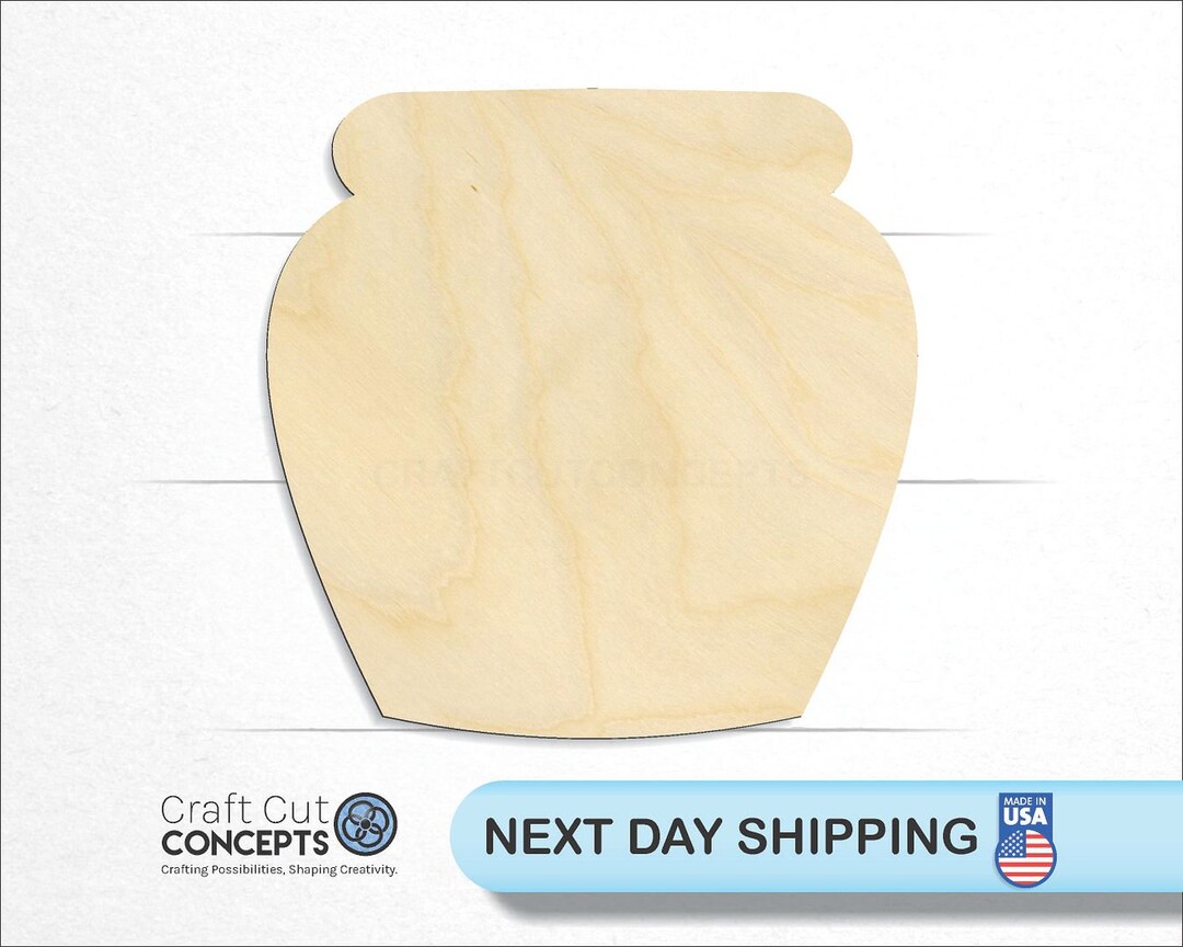 Honey Pot Flower Pot - Laser Cut Unfinished Wood Cutout Craft Shapes - Etsy